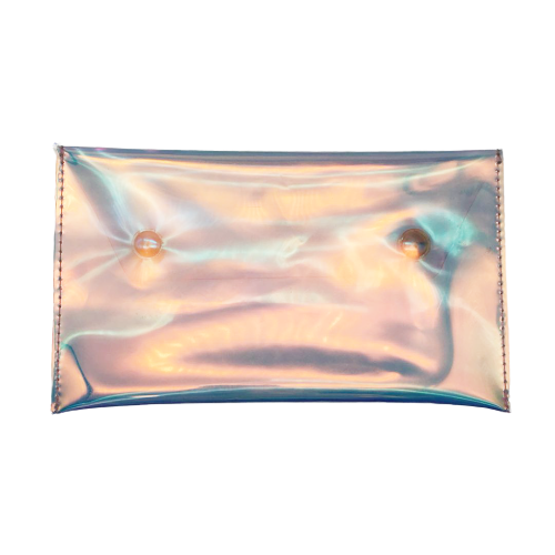Custom printed pvc holographic button bag